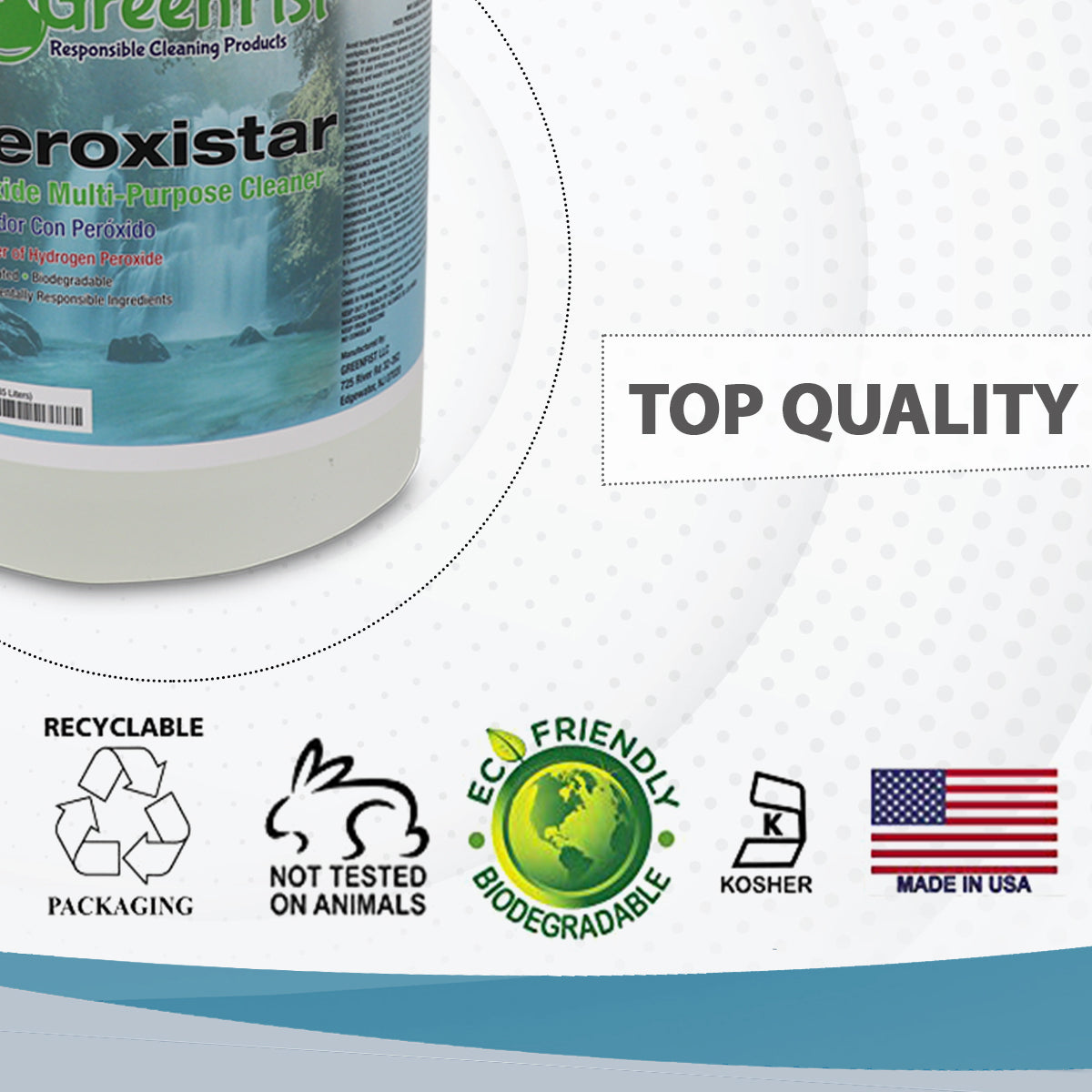 GREENFIST ALL PURPOSE HYDROGEN PEROXIDE CLEANER WITH CITRUS FRAGRANCE ...